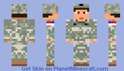 US ARMY SOLDIER (Unarmed) Minecraft Skin