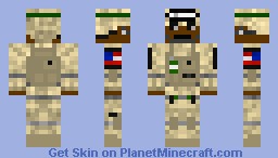 U.S Soldier In iraq Minecraft Skin