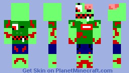 Ugly Zombie/FrankenZombie Minecraft Skin