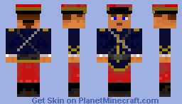 Confederate General Minecraft Skin