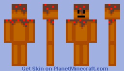 chocolate cake man Minecraft Skin
