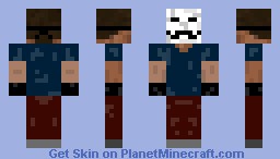 V for Vendetta Minecraft Skin