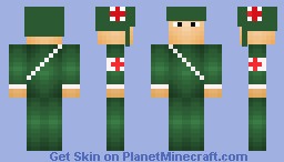 WW2 Medic Minecraft Skin