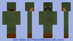 WWI Solidier German w gasmask Minecraft Skin