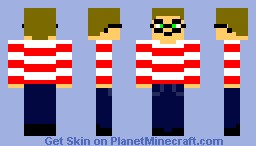 My Waldo skin In Game! 3D Glasses Minecraft Skin