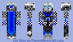 Blue Warrior Minecraft Skin
