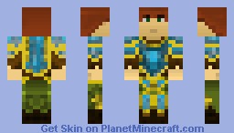 Dungeoneers Warrior (Rowan) Minecraft Skin
