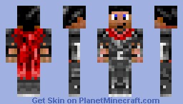 Warrior w/ Red Cape Minecraft Skin