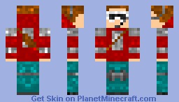 Unmasked Wastelander. Minecraft Skin