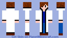 Man in white Minecraft Skin