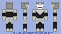 white faced knight Minecraft Skin