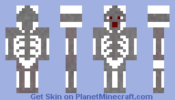 Black Skeleton Minecraft Skin
