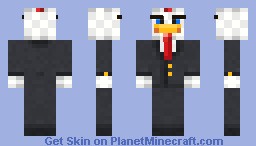 chicken in suit Minecraft Skin