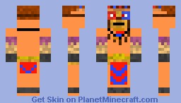 Wild Tribal Man Minecraft Skin