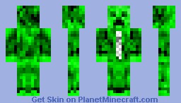 Winter Creeper Minecraft Skin