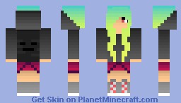 Wither Skeleton Girl Minecraft Skin