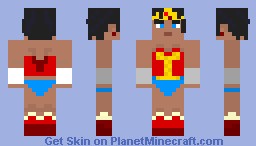 Justice League: Wonder Woman Minecraft Skin