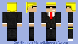 Blonde FBI Agent Minecraft Skin