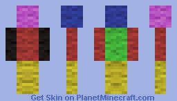 Wool Rainbow Minecraft Skin