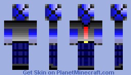 Blue X-Cube Minecraft Skin