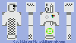 White Xbox360 with Controller Minecraft Skin