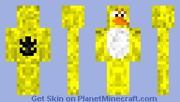 Yellow Angry Bird Minecraft Skin
