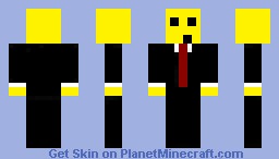 Yellow Tuxedo Minecraft Skin