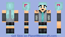 Hatsune Mika (Vocaloid) Minecraft Skin