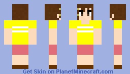 Yui Hirasawa Freetime Outfit Minecraft Skin