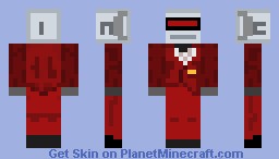 Red Suit Robot Minecraft Skin