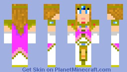 Zelda from LoZ Minecraft Skin