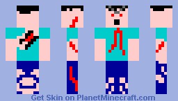 Zombie Man Minecraft Skin