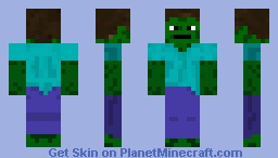 Zombie Steve Minecraft Skin