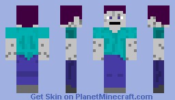 Zombie Steve Minecraft Skin