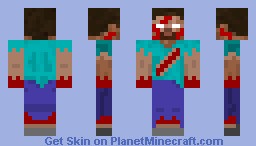 Zombie Steve Minecraft Skin