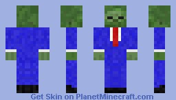 Zombie in a blue suit Minecraft Skin