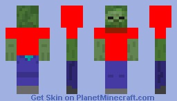 Zombie little red riding hood Minecraft Skin