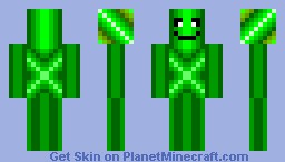 Green Glow Minecraft Skin