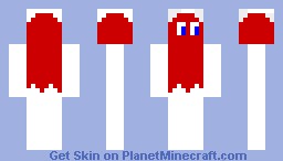 Red ghost in pacman Minecraft Skin