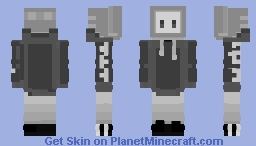 Grey White Loggy Minecraft Skin