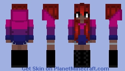 Bisexual Pride Girl Minecraft Skin