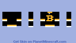 Boston Bruins Alternate Jersey Base Minecraft Skin