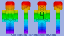 Rainbow Steve 4 Minecraft Skin
