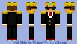 Suited King Minecraft Skin