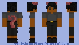 Skin with Demons horns and tail Minecraft Skin