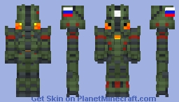 "Chereno alpha" or "черно альфа." from "Pacific Rim" Minecraft Skin