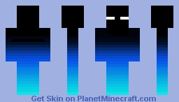 Blue gradient color like enderman Minecraft Skin