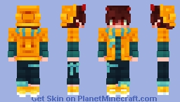 Apokuna BW4 Orange Otters Minecraft Skin