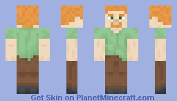 Steve with Alex's pigments (color swap) Minecraft Skin