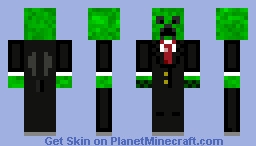 creeper in a suit Minecraft Skin
